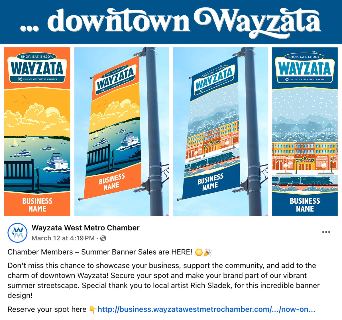 Wayzata Street Banners – Image Quest Design